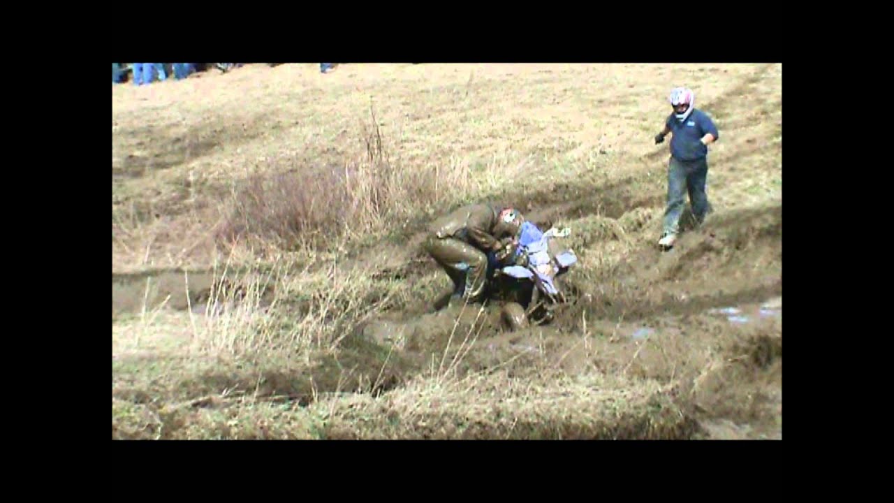 ATV crash over the handle bars! Face full of mud! - YouTube