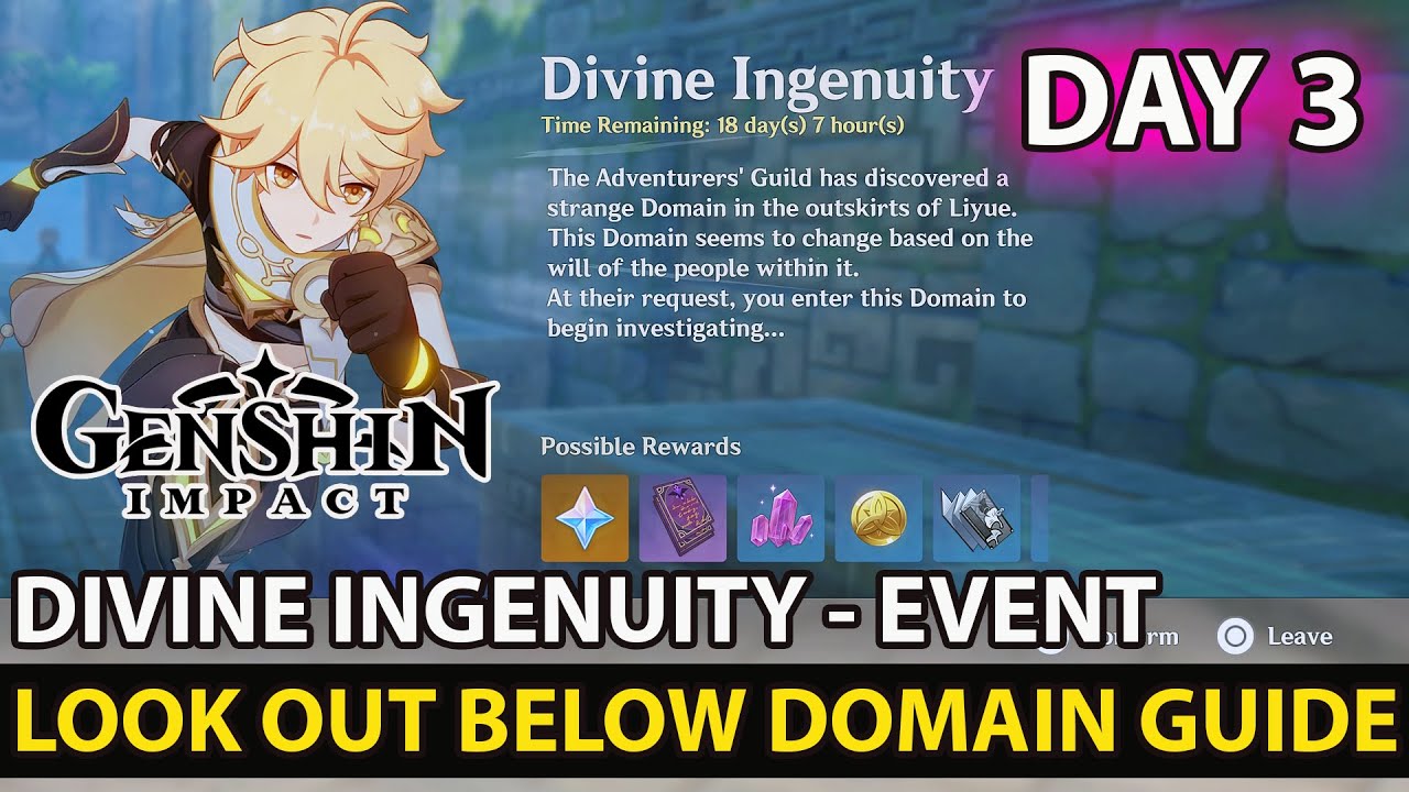 Genshin Impact - How To Complete Divine Ingenuity Event Day 3 Look Out ...