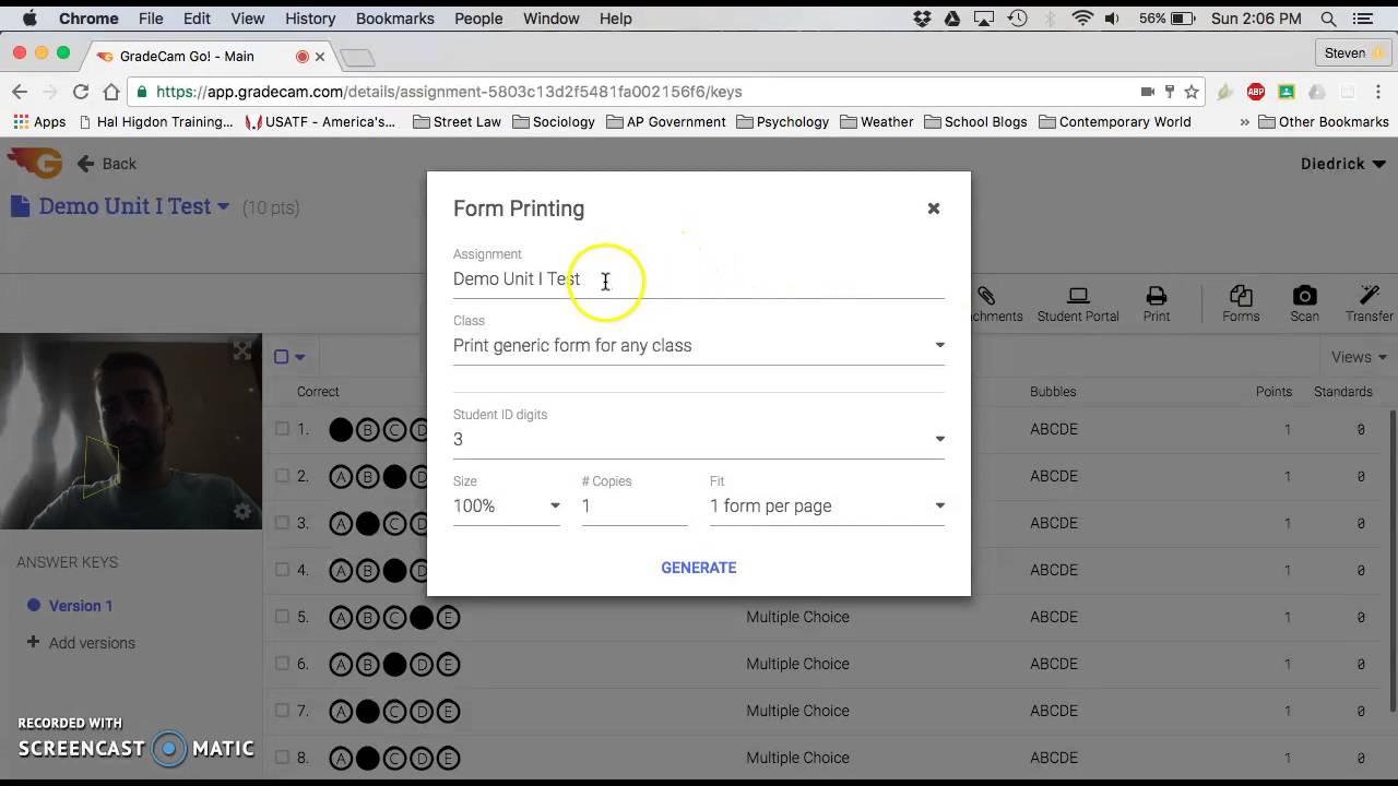 Creating a GradeCam assignment - YouTube