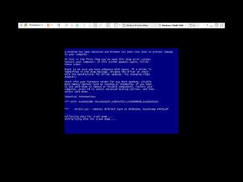 How to get BSoD on Windows 7 Build 7000 - YouTube