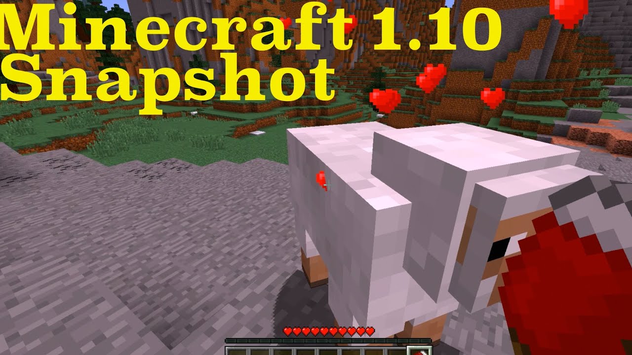 Minecraft - Love and Hugs Update - 1.10 (Snapshot 15w14a) - YouTube