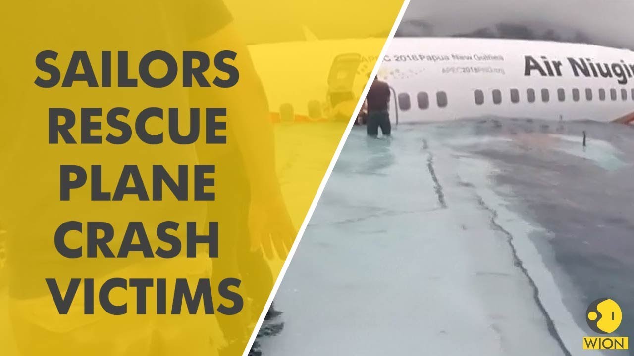 US Navy sailors rescue plane crash victims in Chuuk Lagoon, Micronesia ...