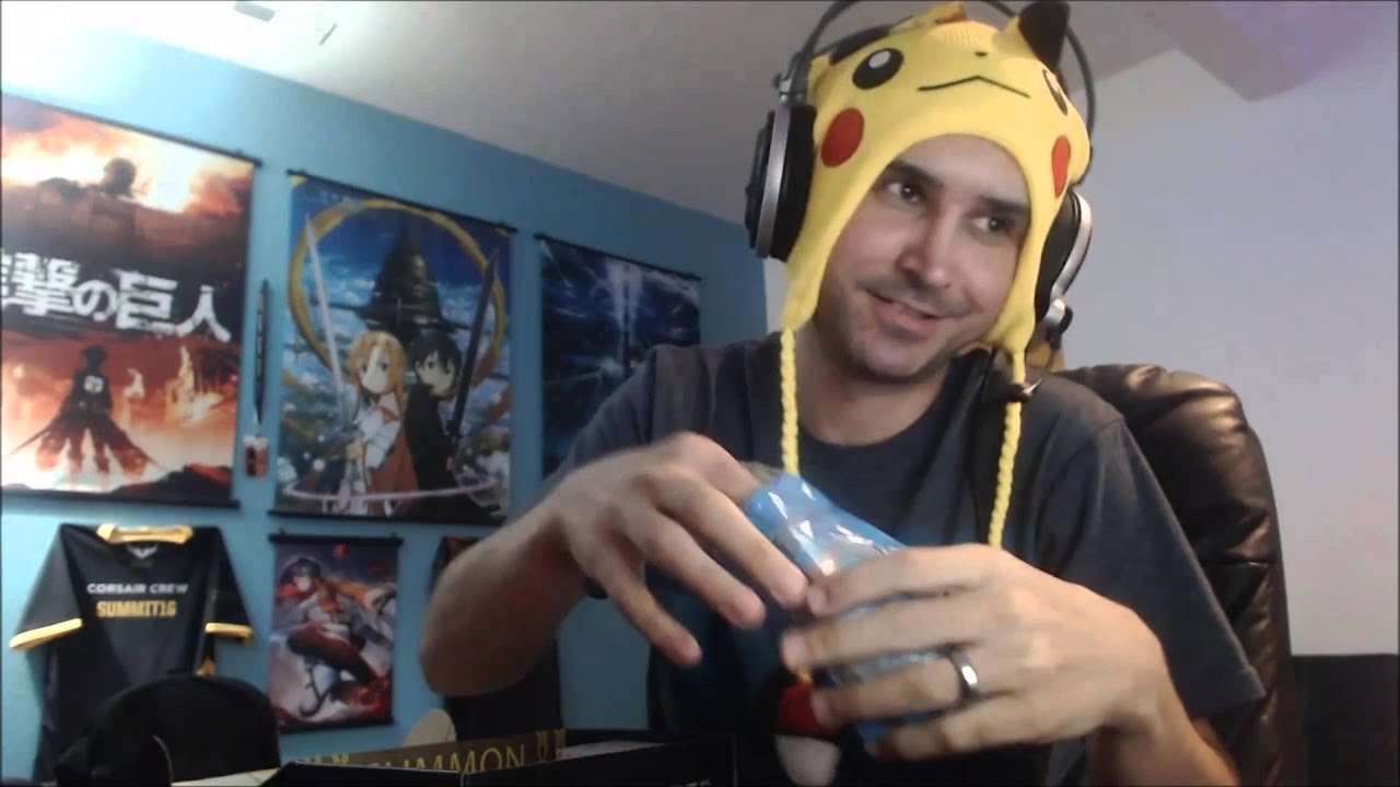 summit1g wearing his pikachu hat and taking care of his stress - YouTube
