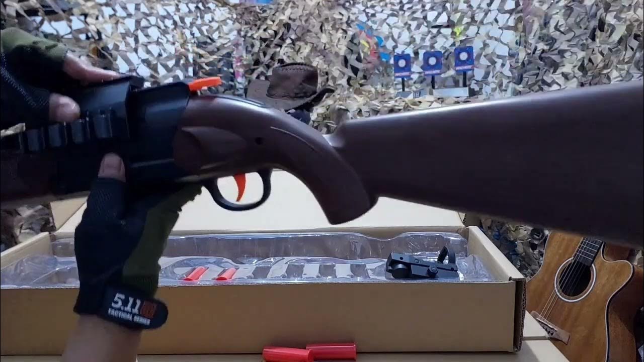 unboxing toys nerf soft bullets shotgun S686 - YouTube