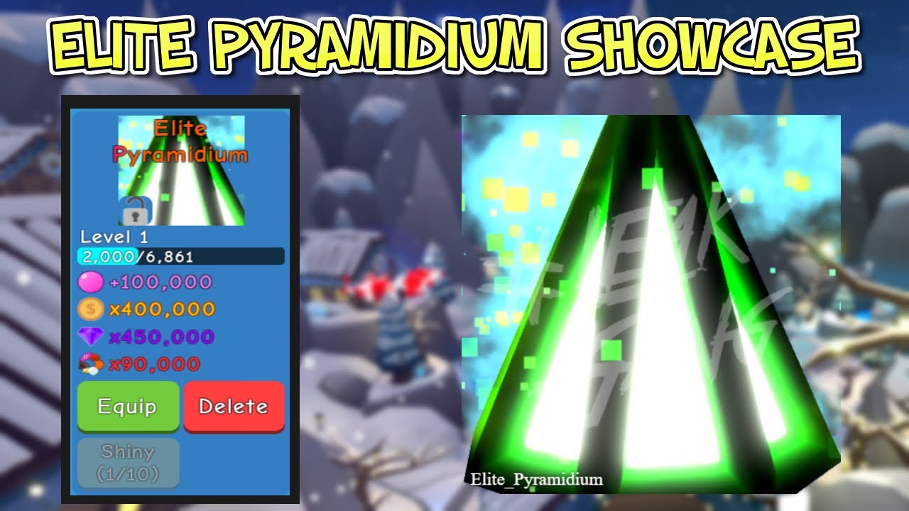 SHOWCASING ELITE PYRAMIDIUM | Bubble Gum Simulator - YouTube
