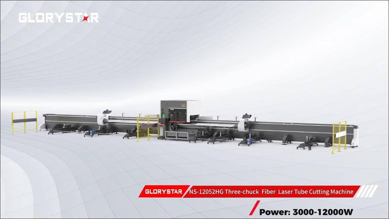 Glorystar Three-chuck Heavy-duty Tube Laser Cutting Machine | Glorystar ...