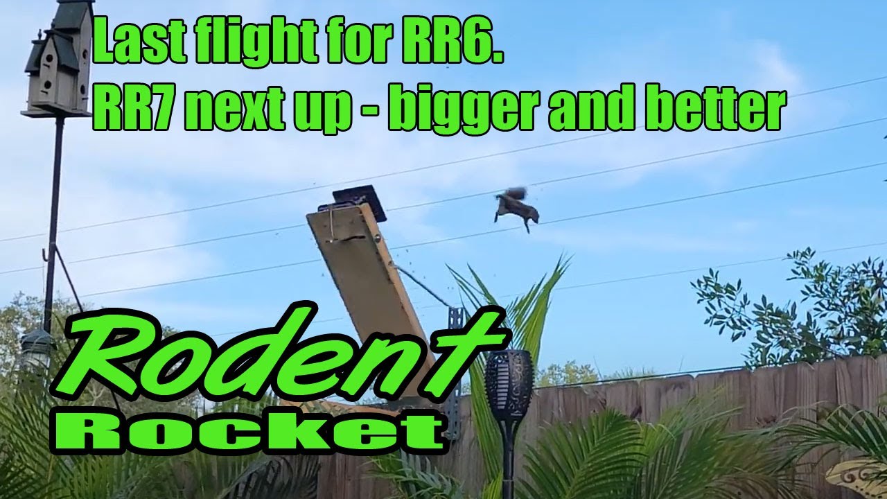 Rodent Rocket 6 - Another RR6 squirrel catapult launcher video - YouTube