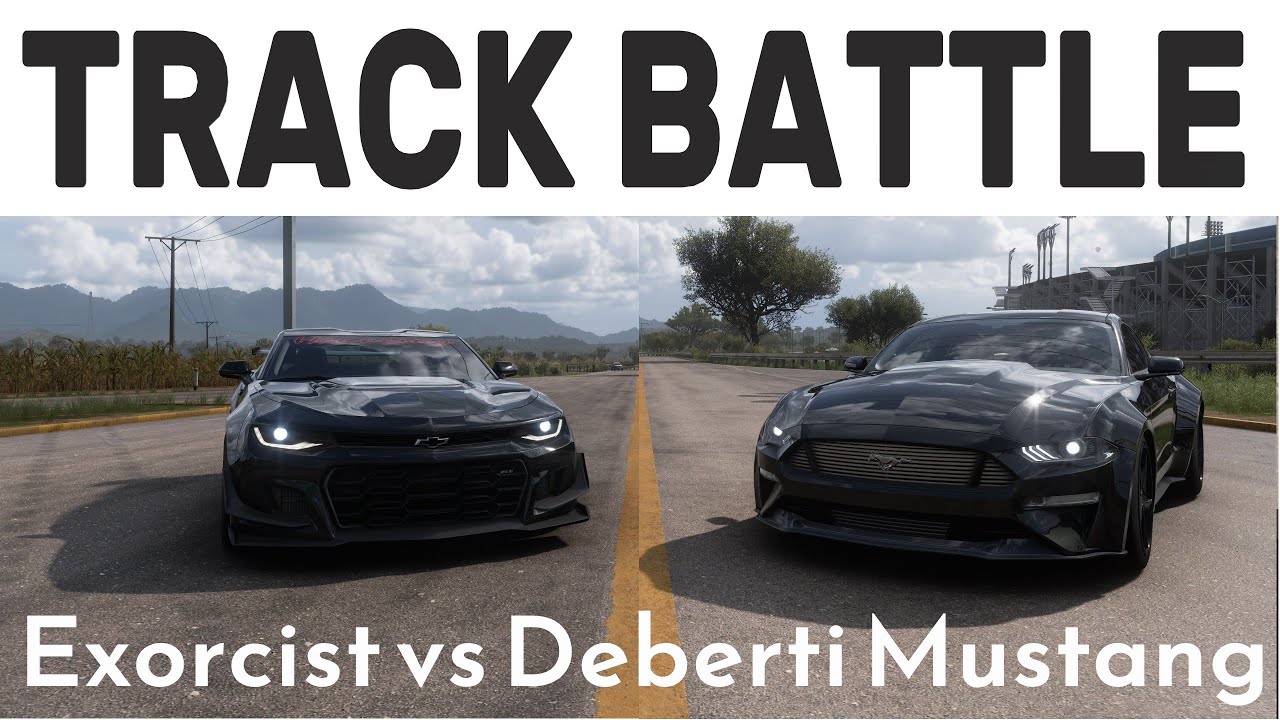 Forza Horizon 5 Track Battle | Hennessy Exorcist vs Deberti Mustang ...
