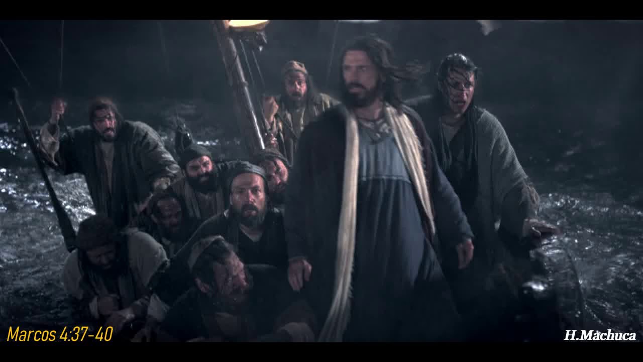 Jesús calma la tempestad - Marcos 4:37- 40 - - YouTube