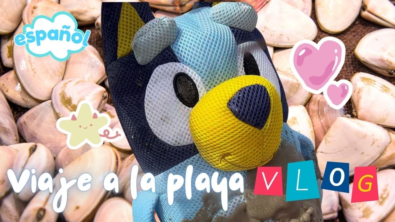El viaje de Bluey al mar 🌊🐚 | Vlog divertido en la playa. ¡Sígueme ...