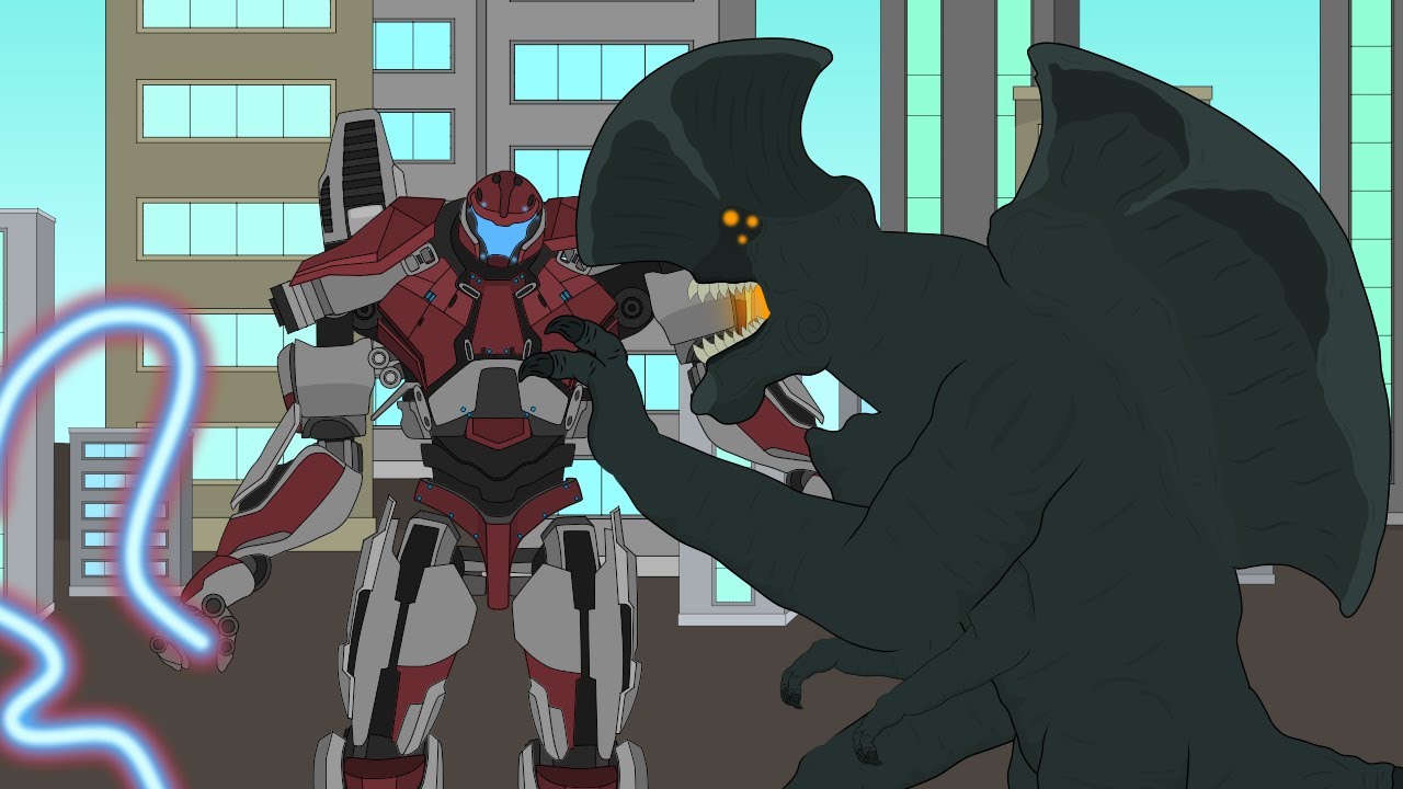 Pacific Rim | Battle of Guardian Bravo against Kaiju Trespasser ...