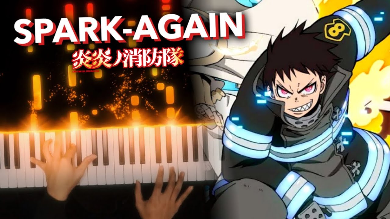 SPARK-AGAIN - Aimer | Fire Force Season 2 OP (Piano) | Ken's Keys - YouTube