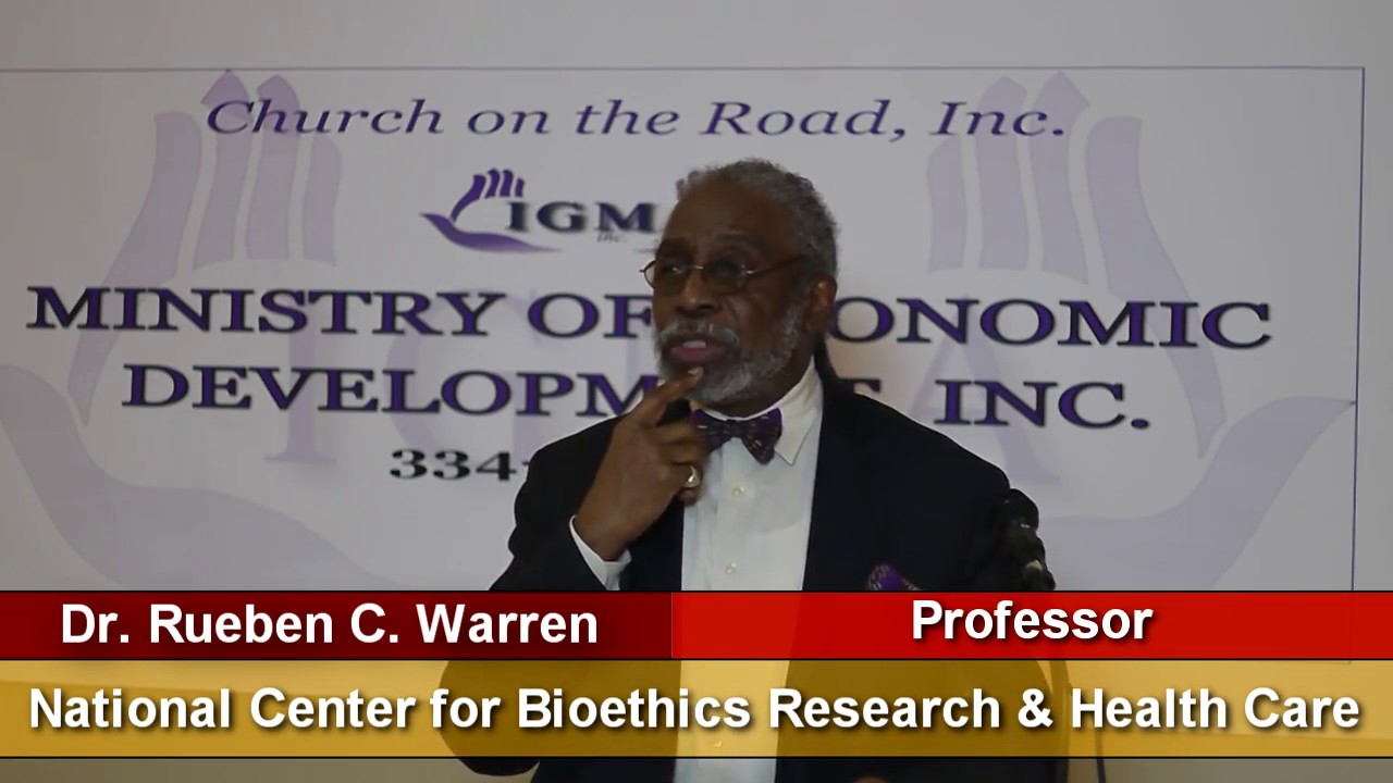 Dr. Rueben C. Warren - Principles that cause disproportionate burdens ...
