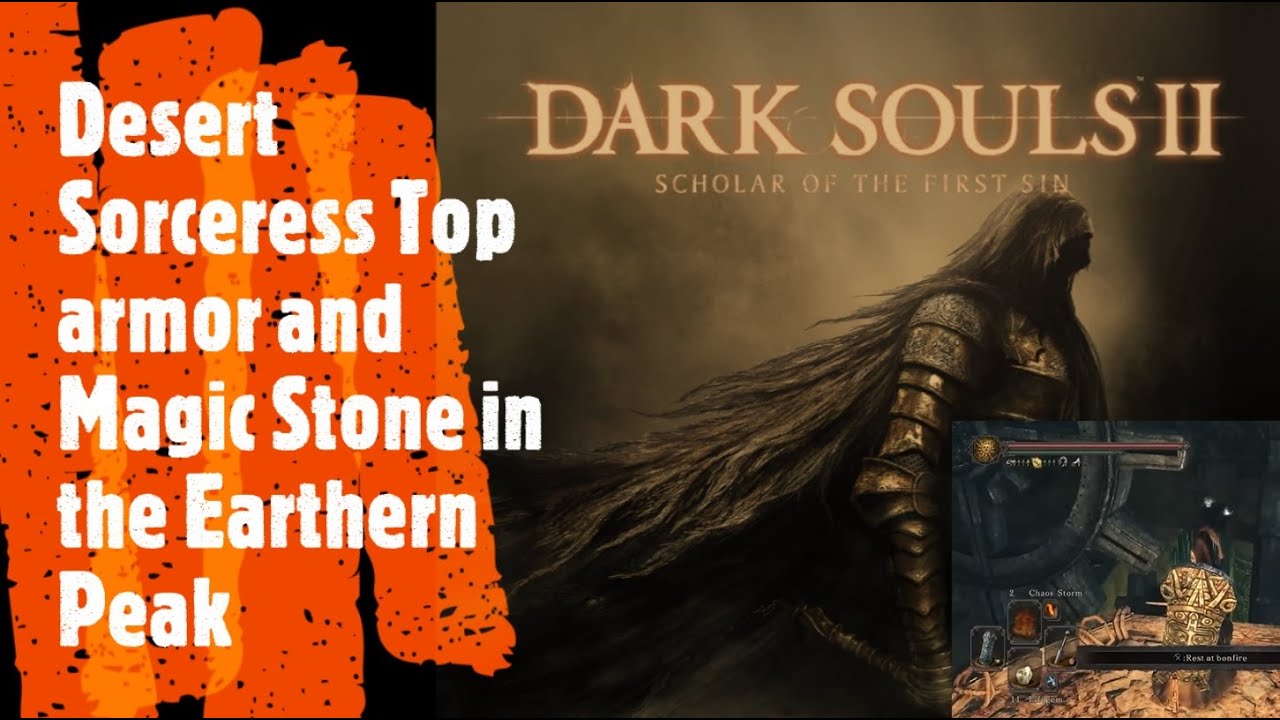 Dark Souls 2 [Desert Sorceress Top armor and Magic Stone in the ...