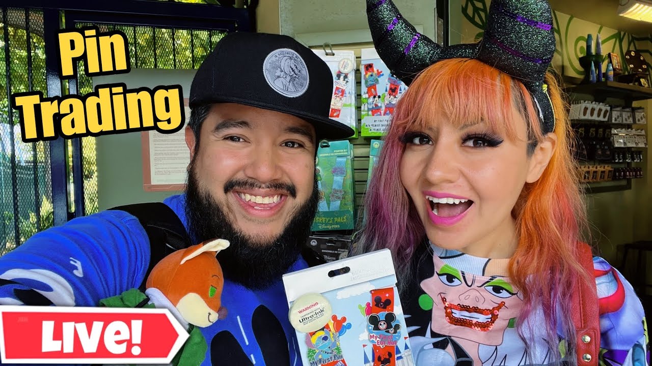 🔴Live! Pin Trading CHALLENGE at Disneyland Resort 🎉 - YouTube