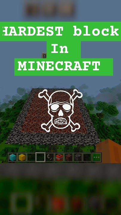 HARDEST breakable block in MINECRAFT 😨| Minecraft gameplay #shorts # ...