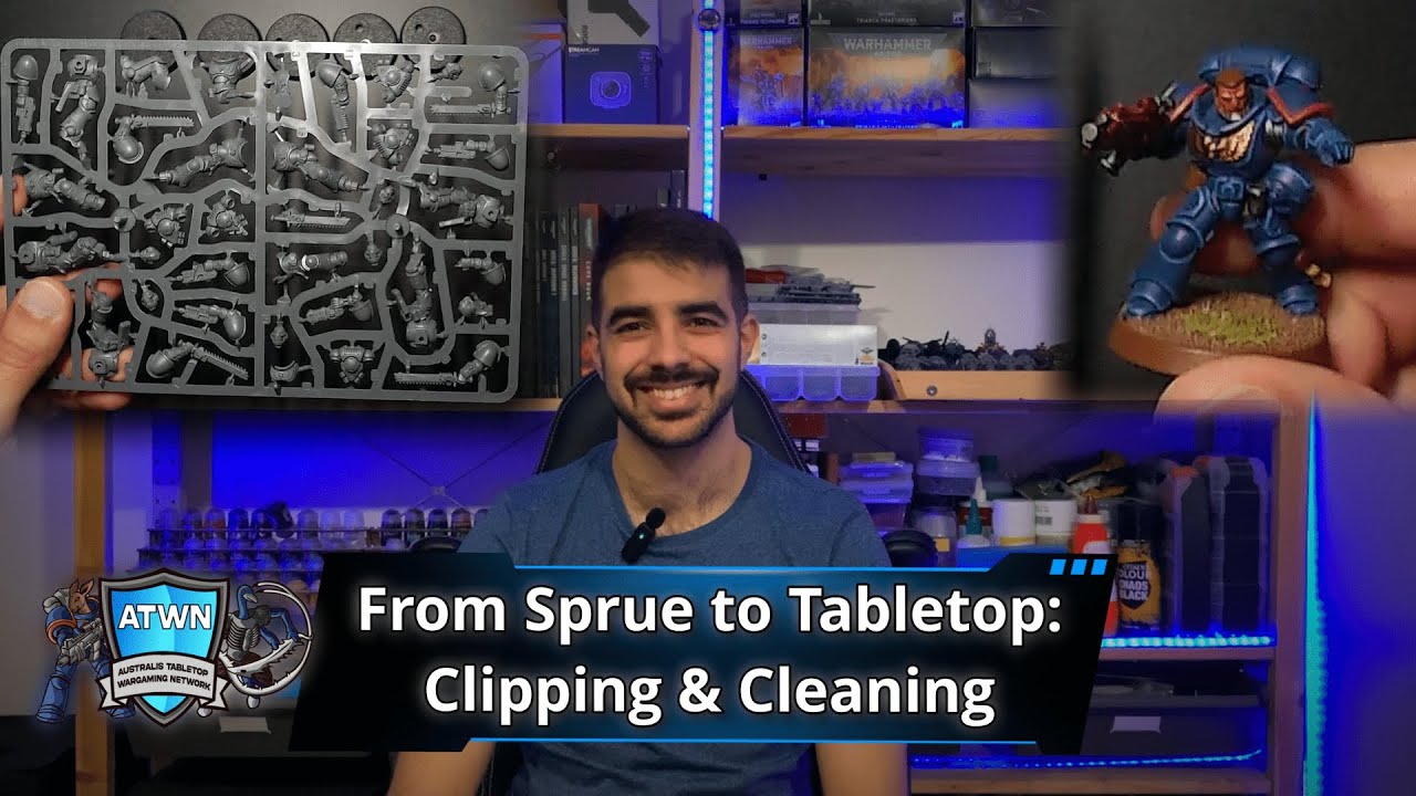 From Sprue to Tabletop - Clipping & Cleaning - YouTube
