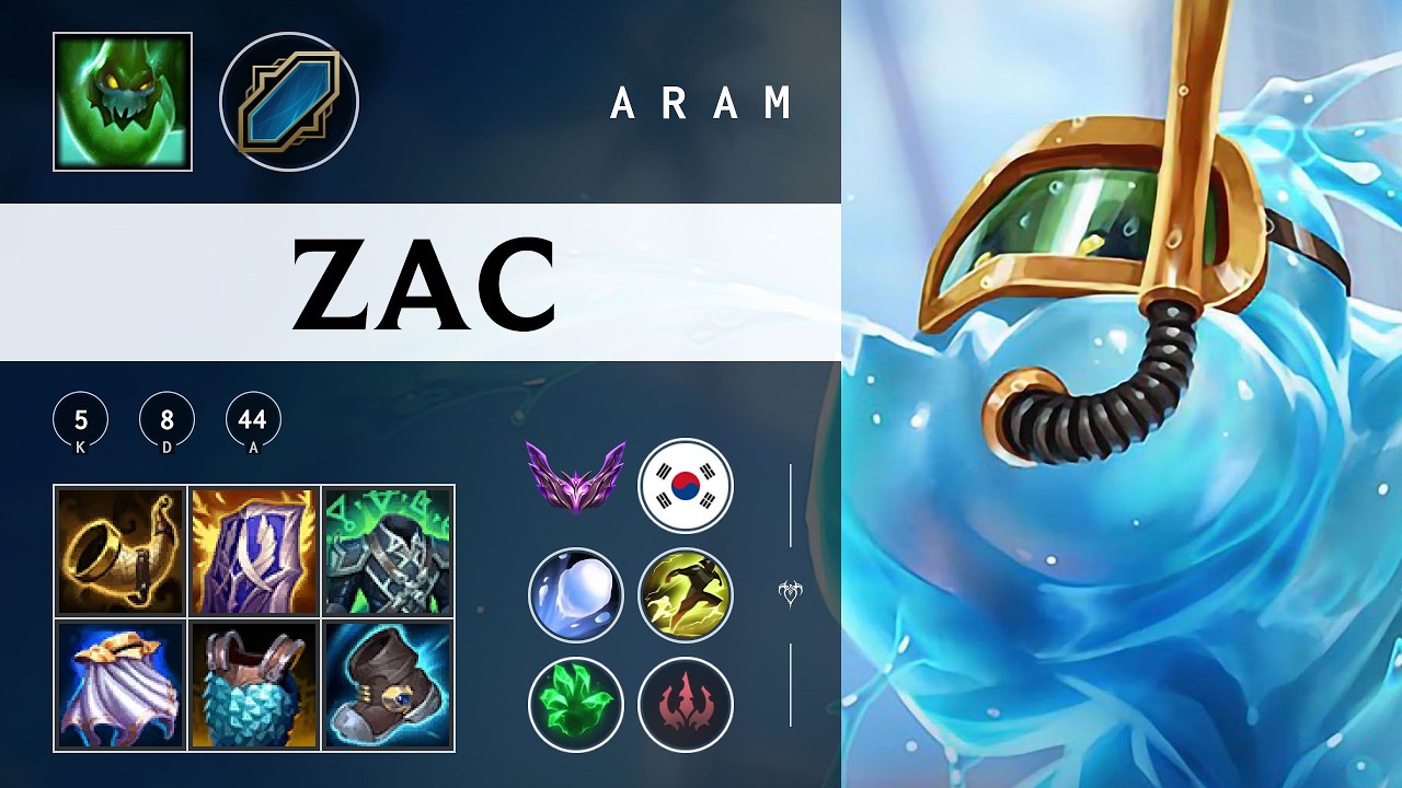 Zac ARAM - KR Master Patch 26.03 - YouTube