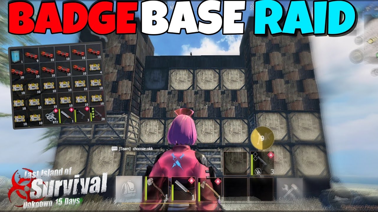 Ezz Badge Base Raid | Last Day Rules Survival || Last Island Of ...