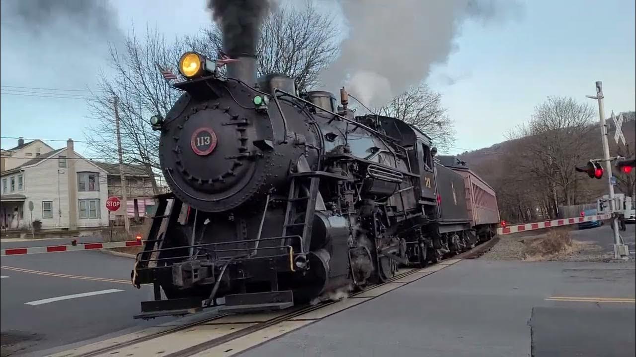 CNJ #113 0-6-0 - Switcher Steam Locomotive - Santa Passenger Excursion Saturday Dec 10, 2022 ...