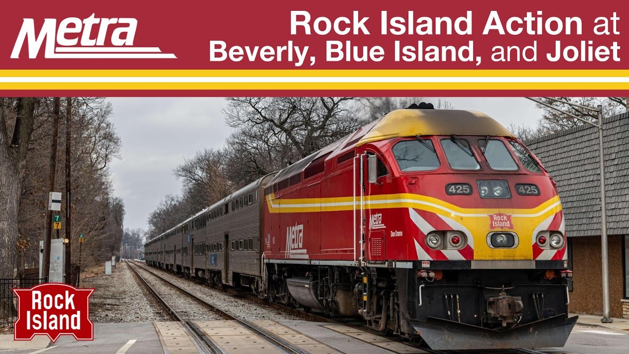 Metra Rock Island Trains In Beverly Blue Island And Joliet 3 22 23