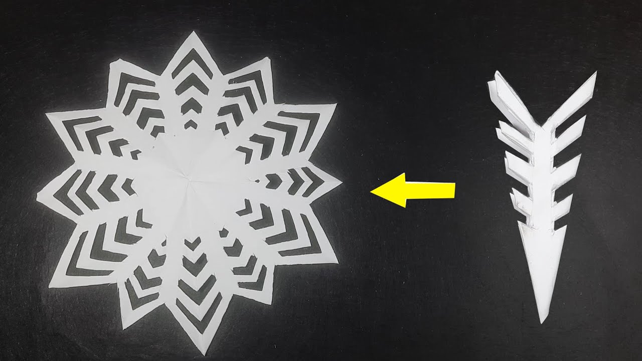 Paper Cutting Design ️ How to Make Paper Snowflake For Christmas ...