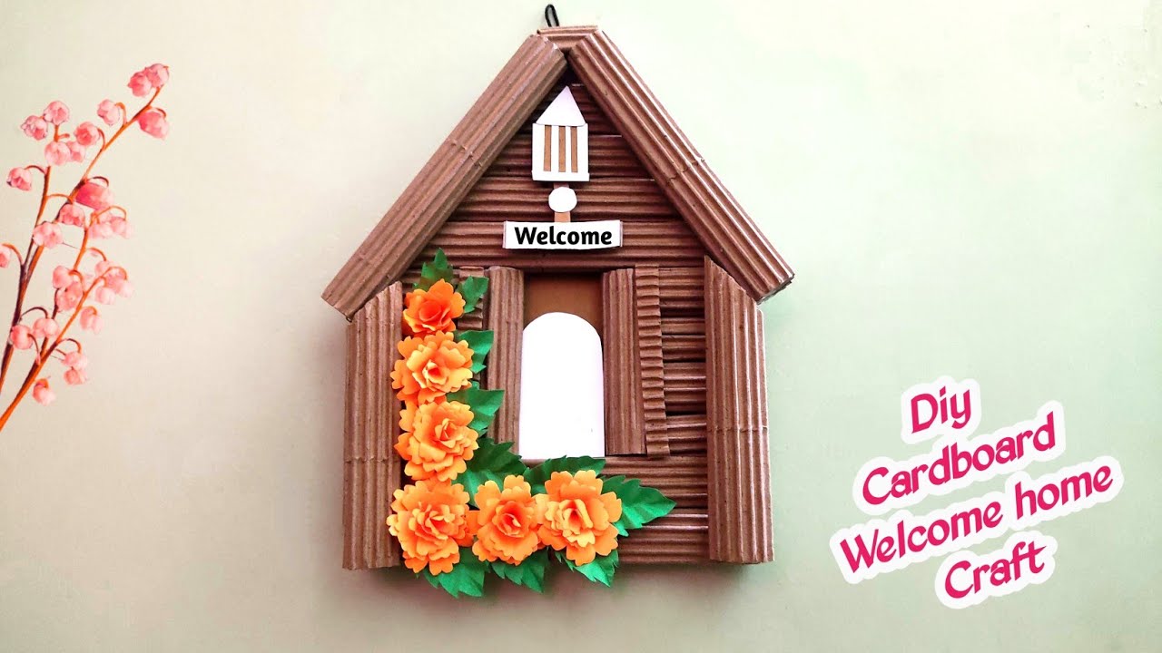 Home Sweet Home Craft ideas | DIY Cardboard Craft | Wall Hanging Craft ...