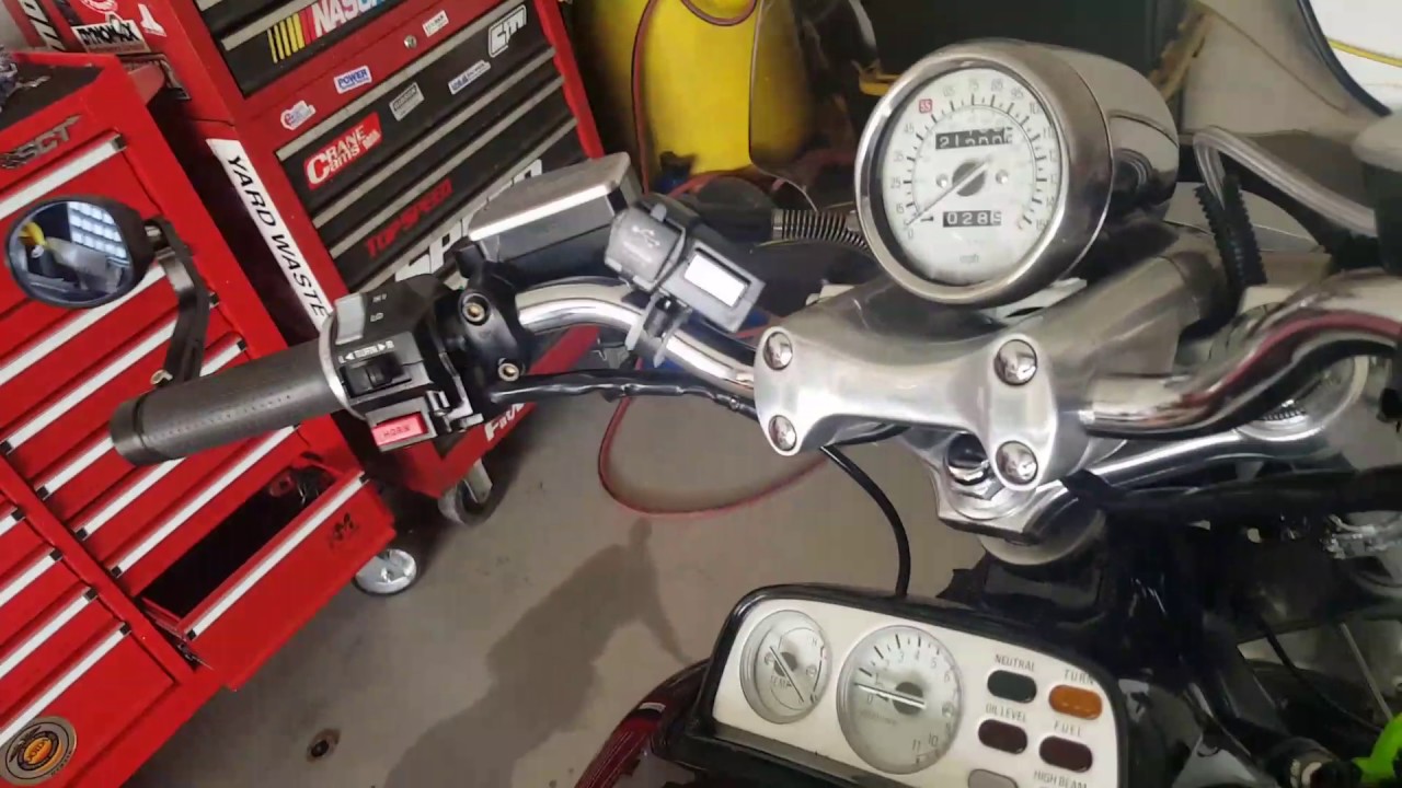 Yamaha Vmax 1200 with the mods. - YouTube