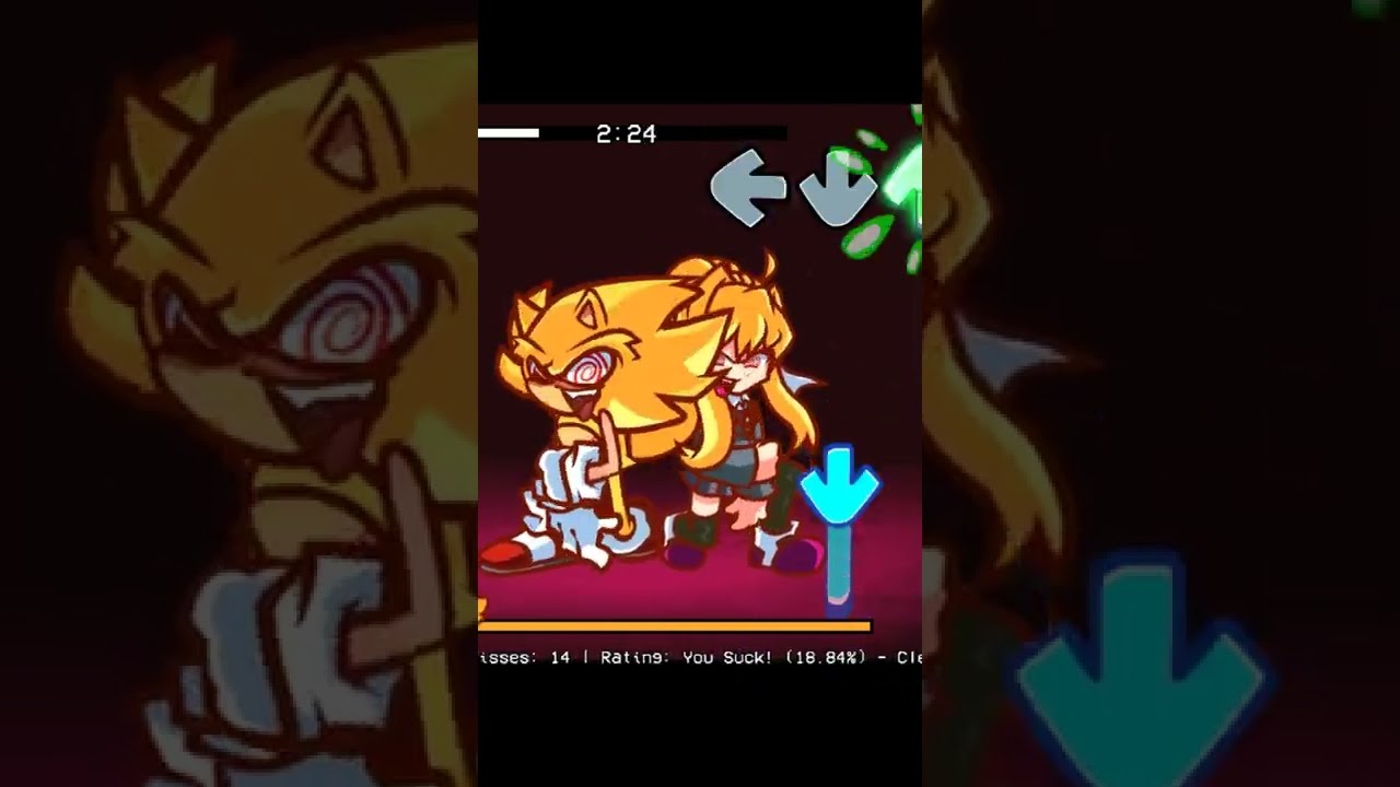 FNF: SONIC and MONIKA sings Phantasm (Chaos Nightmare) Dual Mix - YouTube