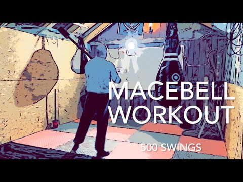 Macebell workout! 500 svings for upper body cardio! #gym #macebell