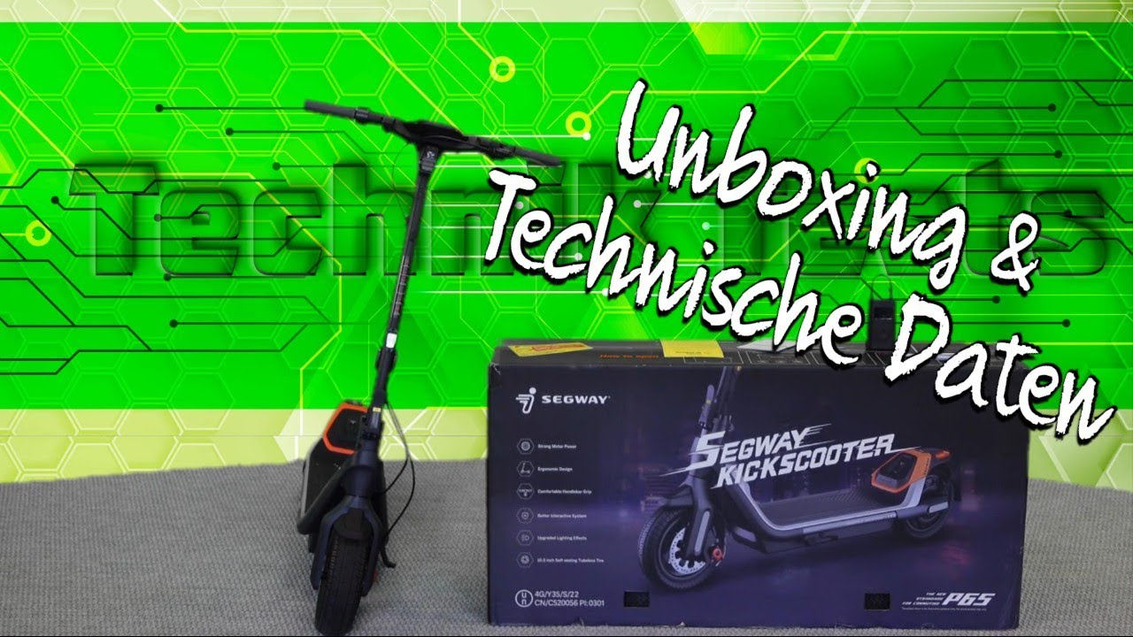 Segway Ninebot P65D Unboxing & Technische Daten - YouTube