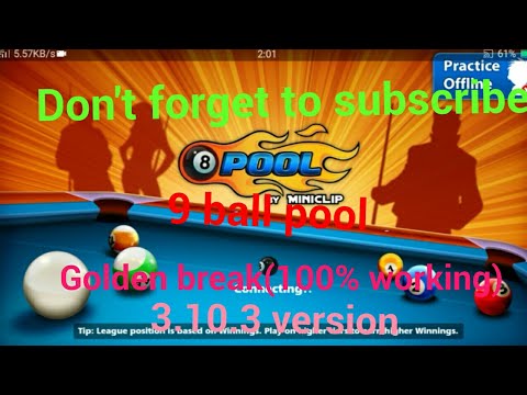 How to Golden break in 9 ball pool with soccer star cue - YouTube