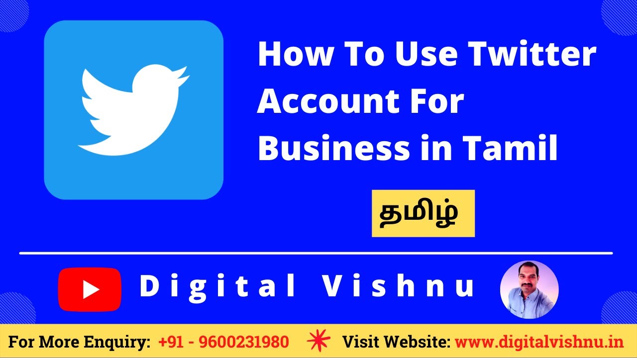 How to Use Twitter for Business in Tamil | Twitter Tutorial for ...