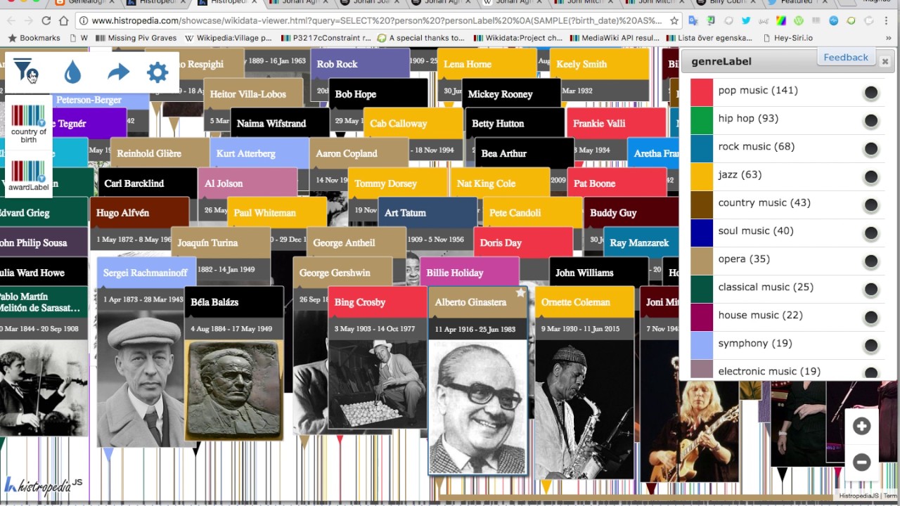 Navigate Spotify on a Timeline filtered by Genre - YouTube