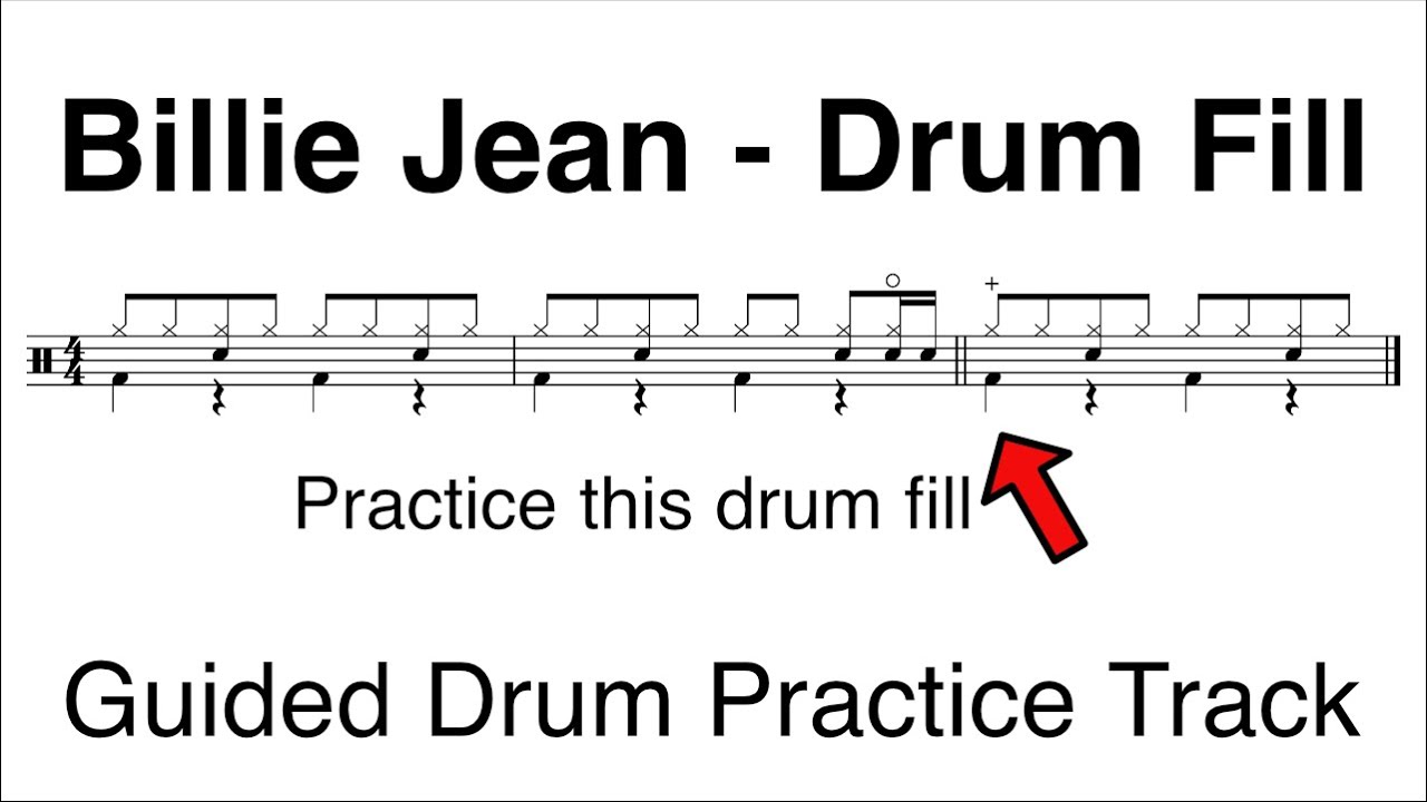 Michael Jackson - Billie Jean - Learn to play the Drum Fill | Drums ...