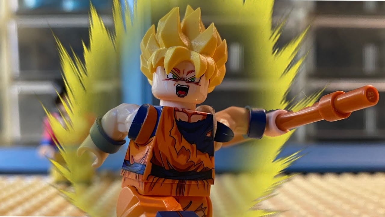 Goku goes Super Saiyan! LEGO Stop motion DragonBall Z - YouTube