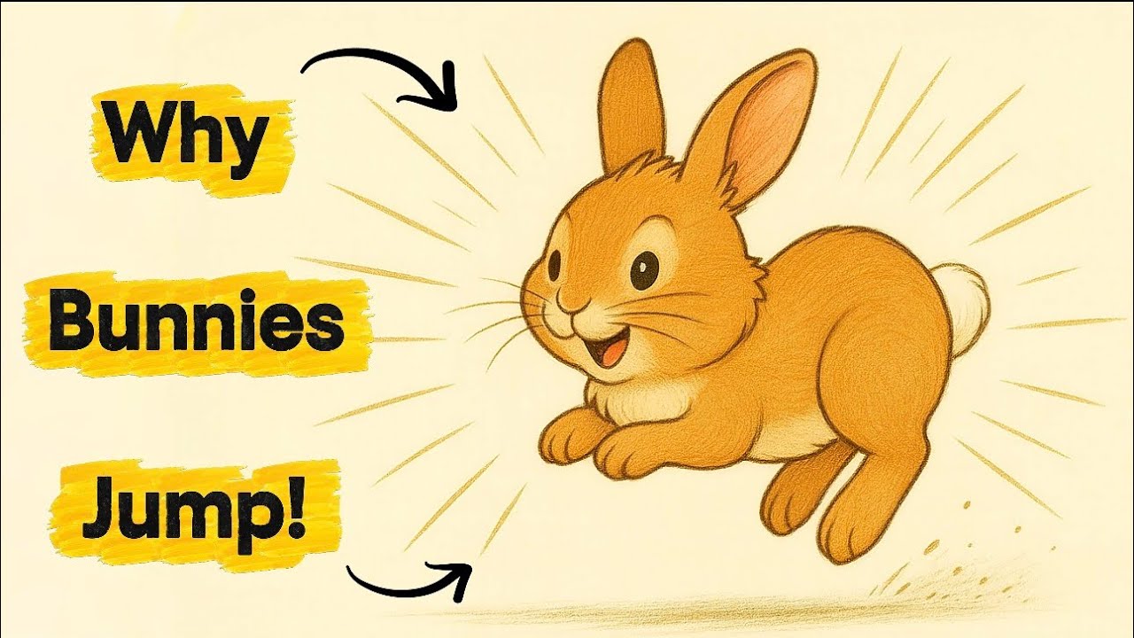 What makes Bunny Binky? The Secret behind their joyful jumps - YouTube