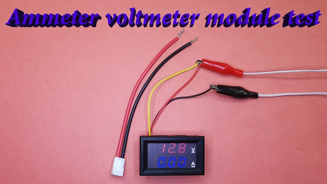 Introducing and testing the voltmeter ammeter module - YouTube