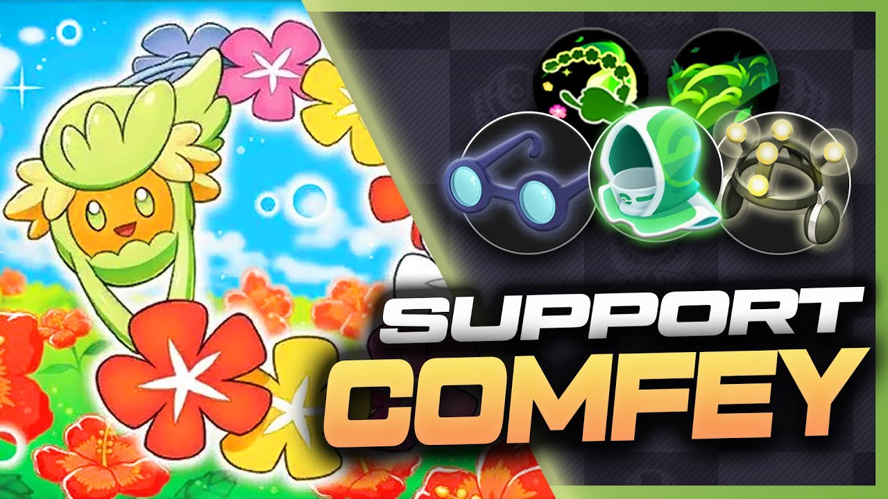 COMFEY IS CRACKED!! MY FAVOURITE SUPPORT TO PLAY | Pokemon Unite - YouTube