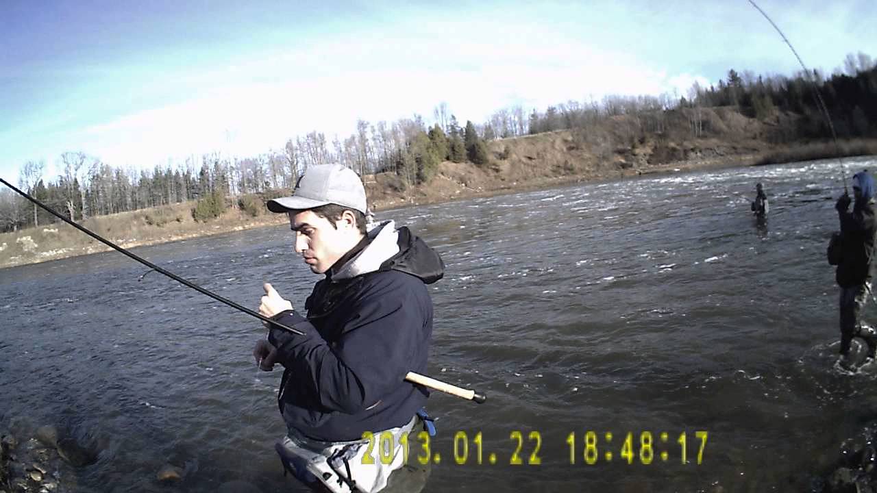 jeff fishing part 2 . dec 26 2015 saugeen river - YouTube