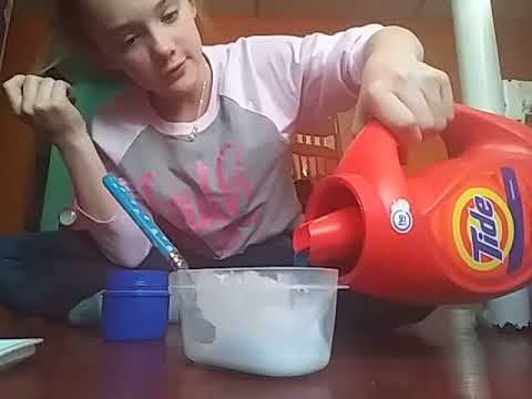 Making slime shh (not allowed to make slime) - YouTube