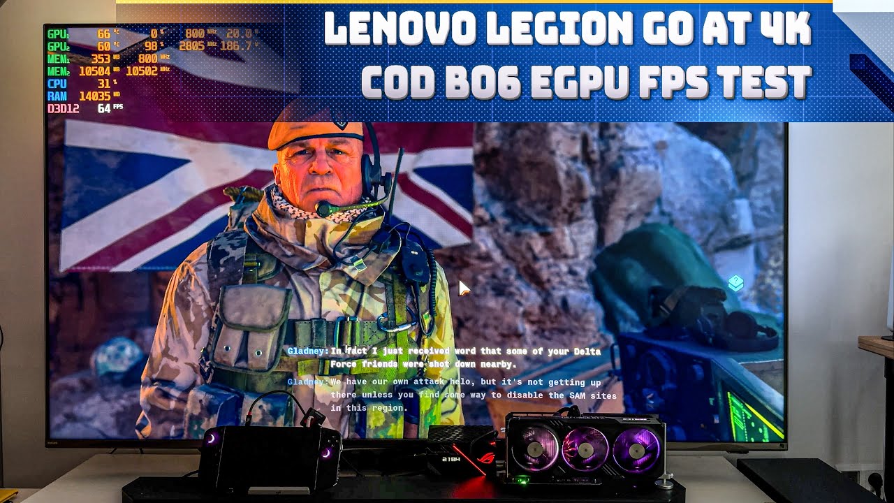 Lenovo Legion Go eGPU 4K FPS Test 4070Ti Call of Duty Black Ops 6 # ...
