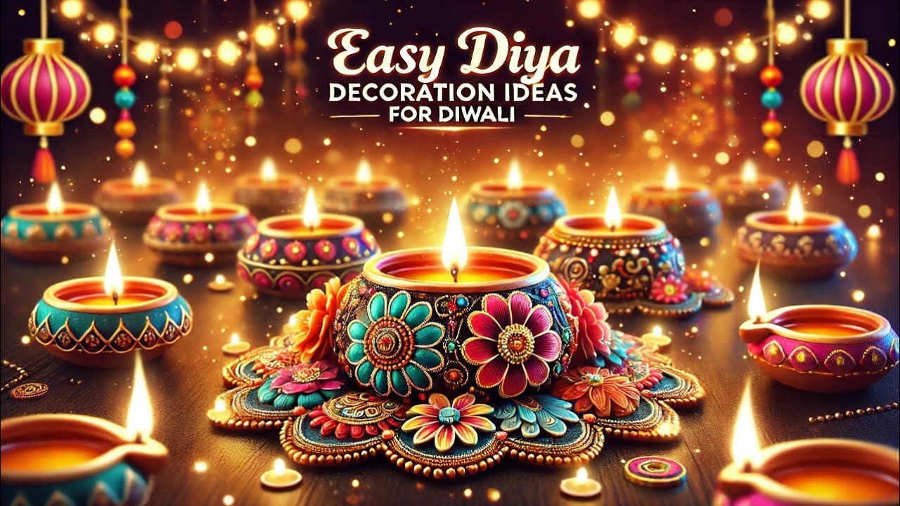 Convert old Diya into a beautiful masterpiece|Easy Diya Decoration ...