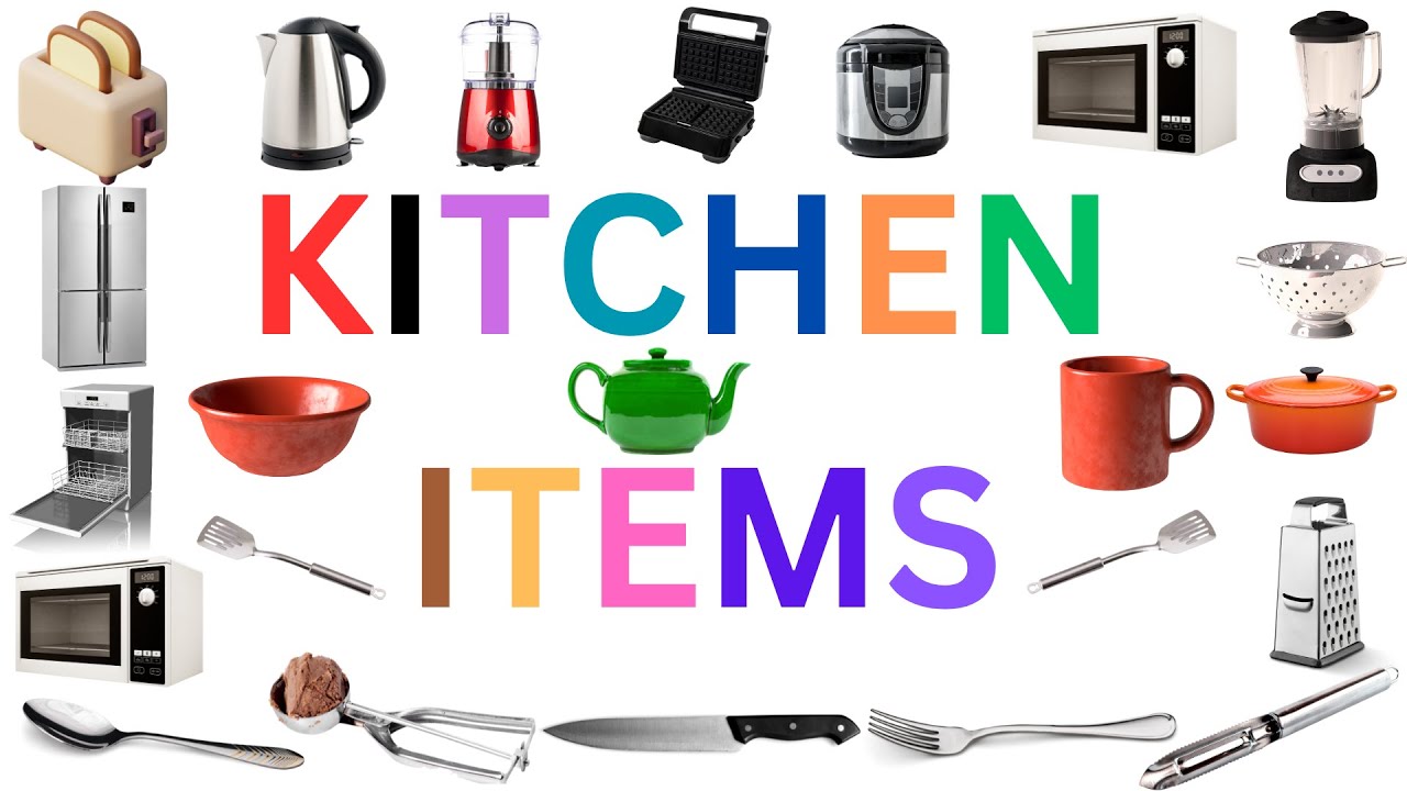 Kitchen Vocabulary for Kids: Learn About Kitchen Items | Educational ...