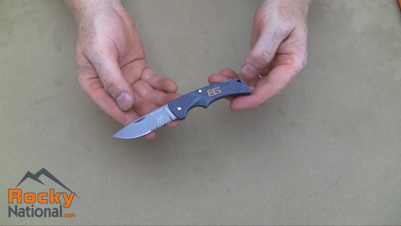 First Look - Bear Grylls Compact Scout Knife from Gerber - YouTube