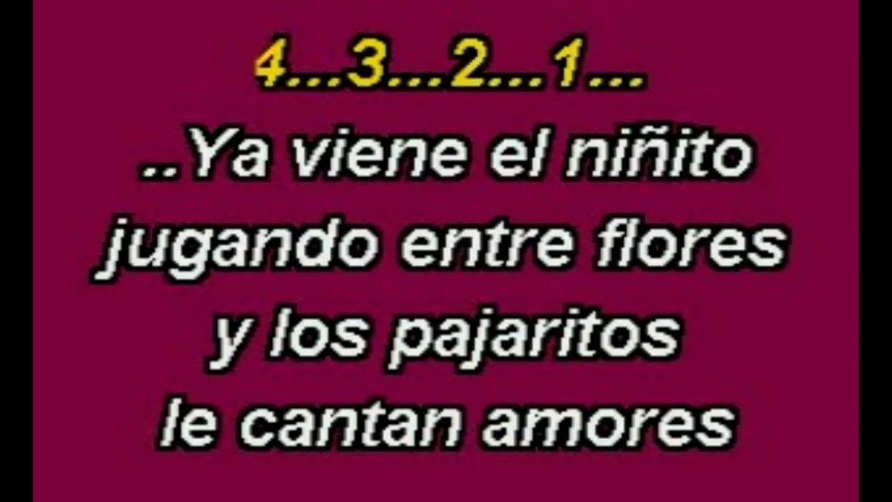 Ya viene el niñito (Karaoke versión/solo intrumental) - YouTube