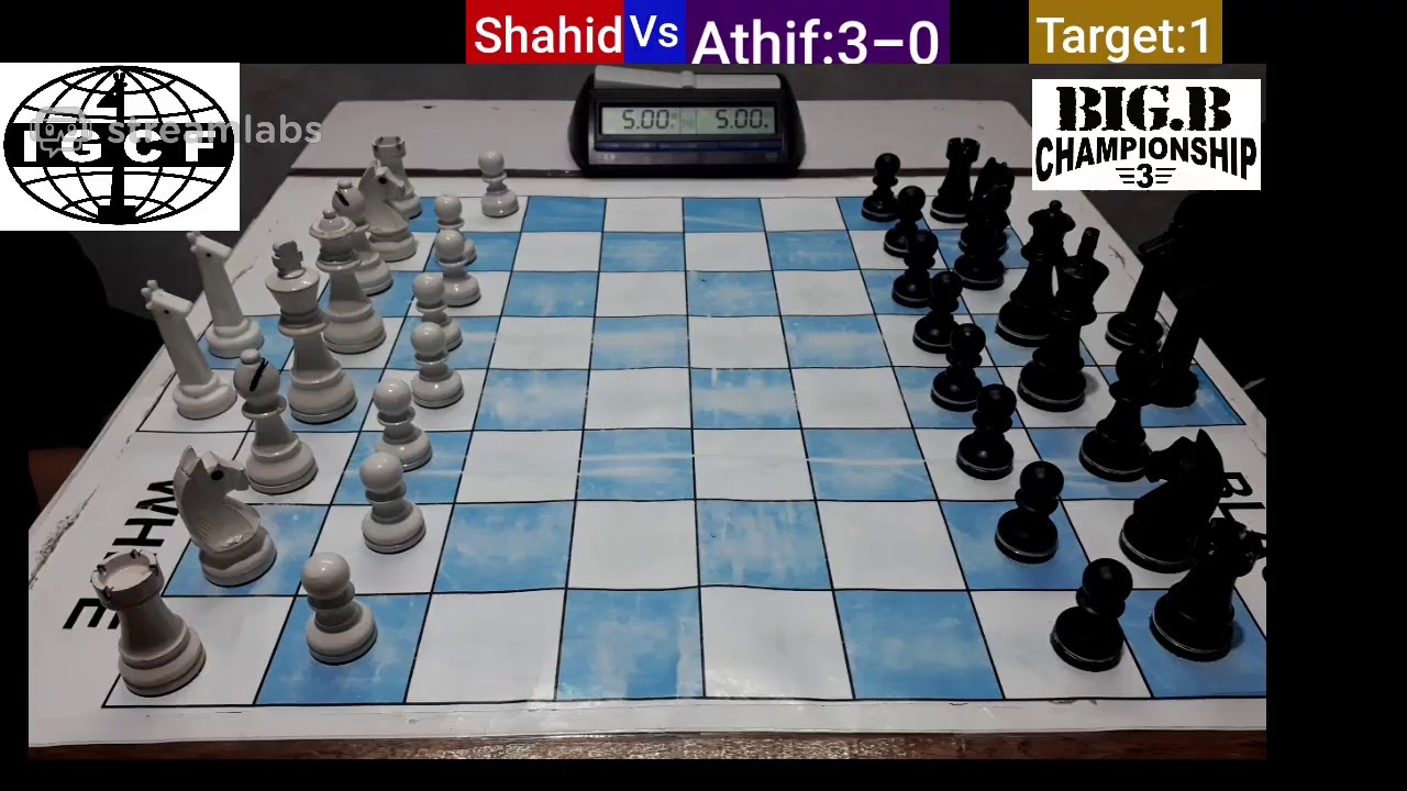 Giraffe Chess BIGB Championship-3 MATCH-31 Athif VS Shahid - YouTube