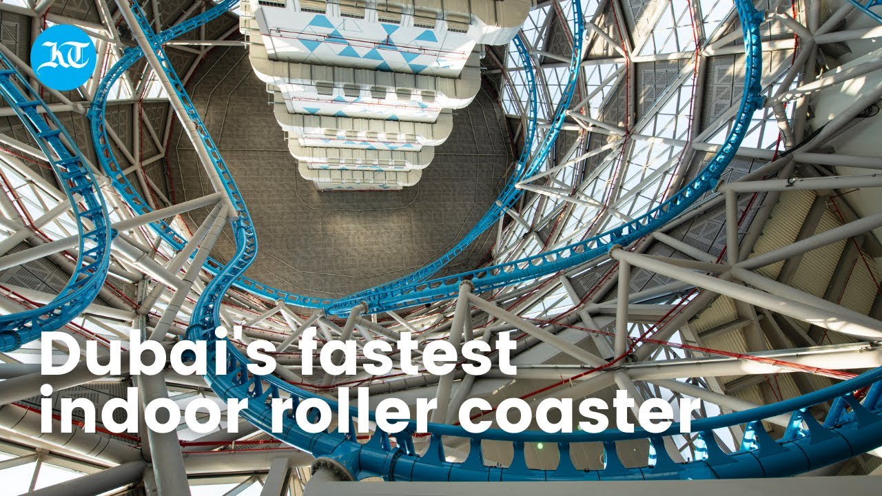 Fastest indoor roller coaster in Dubai - YouTube