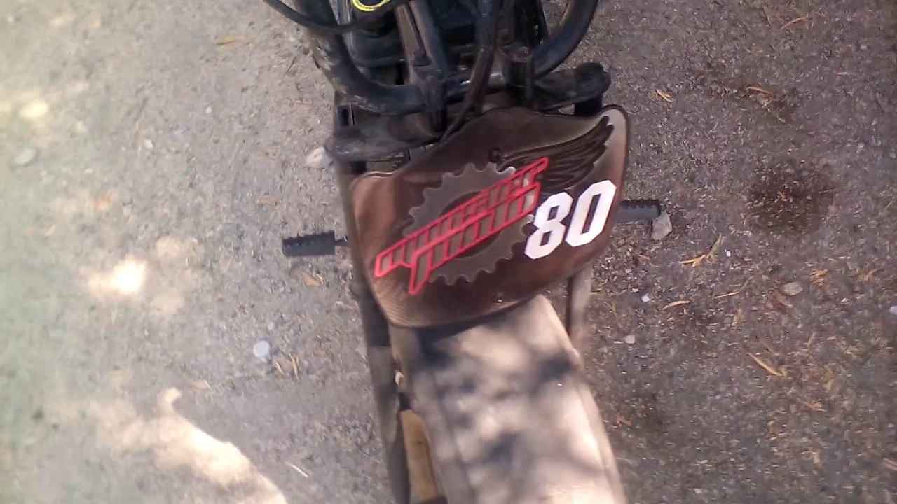 80cc monster moto start up - YouTube