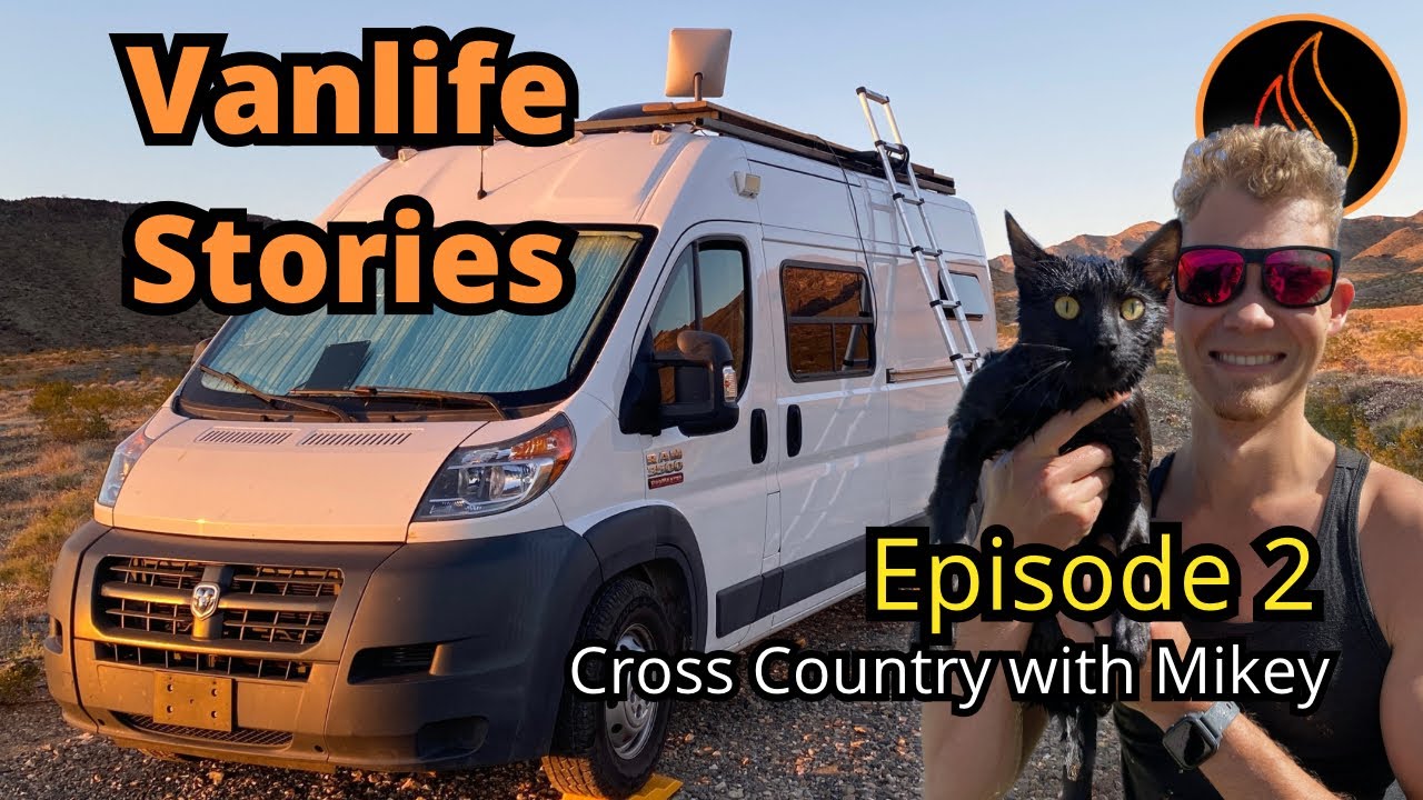 Cross Country 🚐 with Mikey the Adventure Kitty - VanLife Stories - YouTube